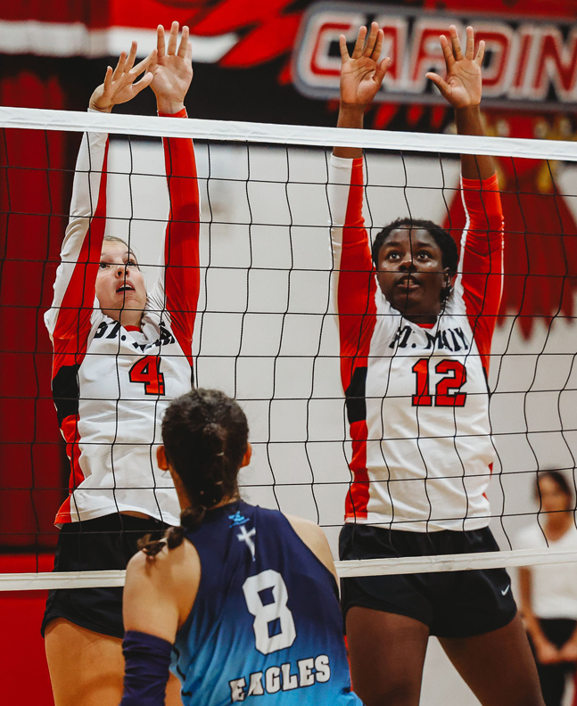 Cardinal Volleyball Suffers First Loss of Season - Dell Rapids St Mary Cardinals